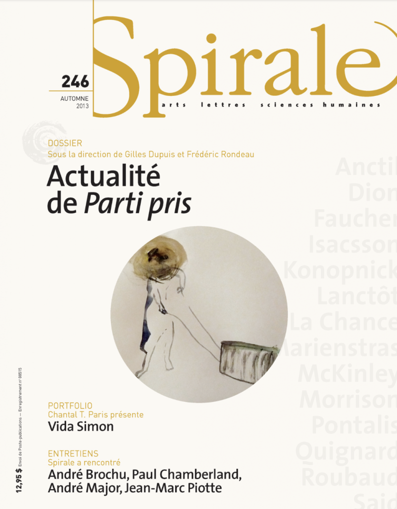 Actualité de Parti pris | Magazine Spirale